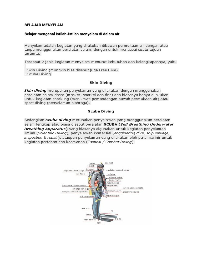 Belajar Menyelam | PDF