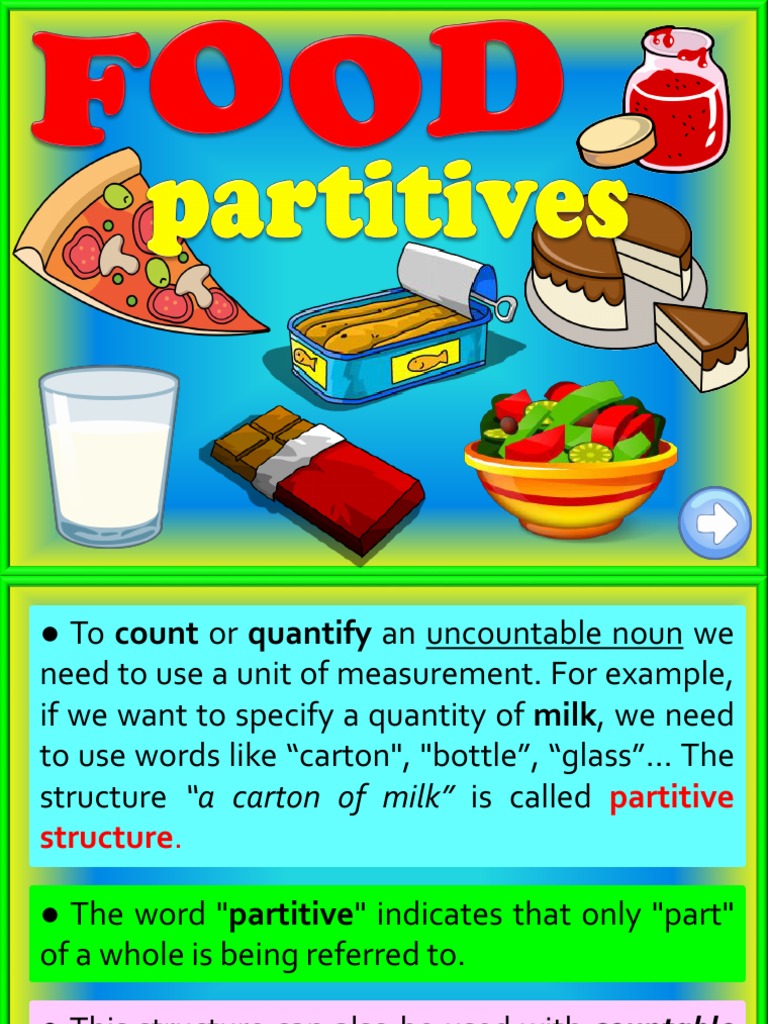 food-partitives-game-a-box-of-a-bunch-of.pptx | Cooking | Food & Wine