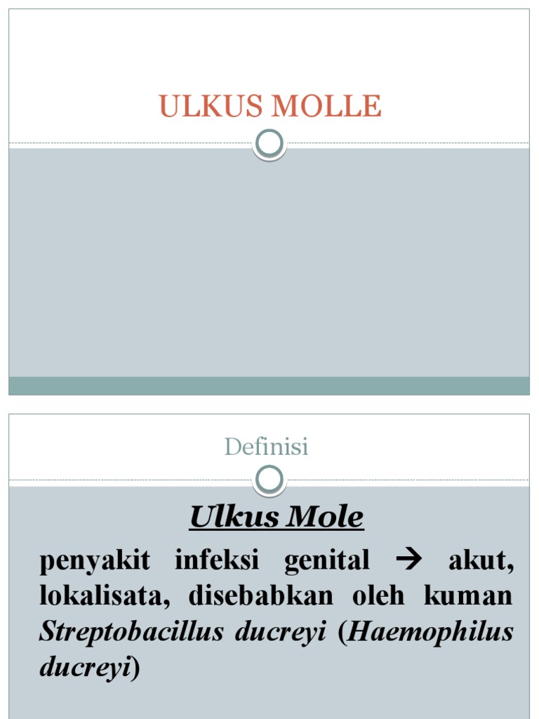 Ulkus Molle: Gejala dan Tatalaksana | PDF | Sains & Matematika