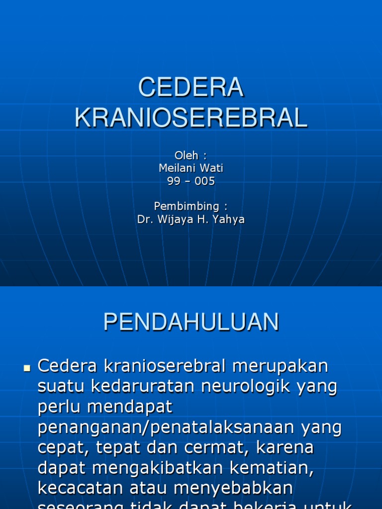 Cedera Kranioserebral | PDF