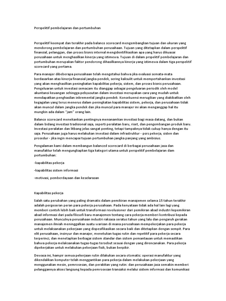 Perspektif Pembelajaran Dan Pertumbuhan | PDF Perspektif Pembelajaran Dan Pertumbuhan | PDF