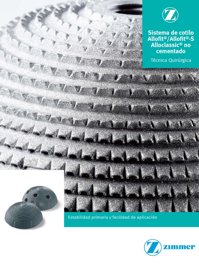 Allofit Allofit S Alloclassic Acetabular Cup System Surgical Technique ...