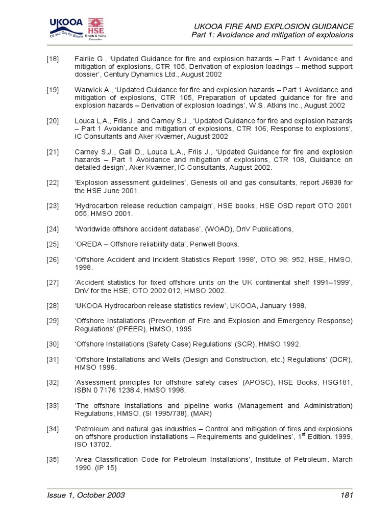 Ukooa Fire and Explosion Guidance 181 | PDF | Safety | Business