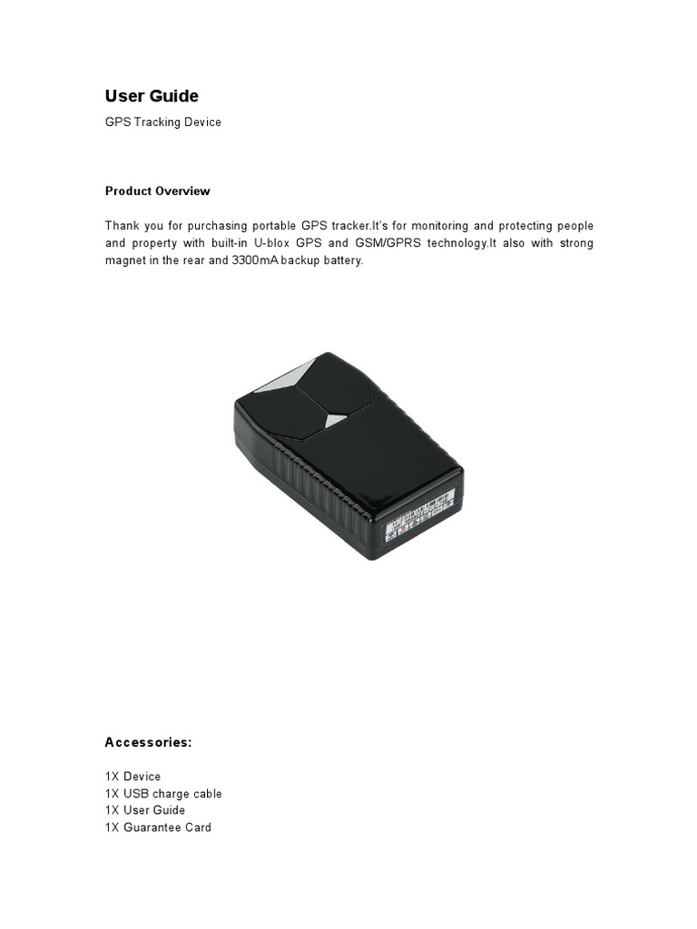 Manual Gps Track gt001 | PDF | General Packet Radio Service | Digital ...