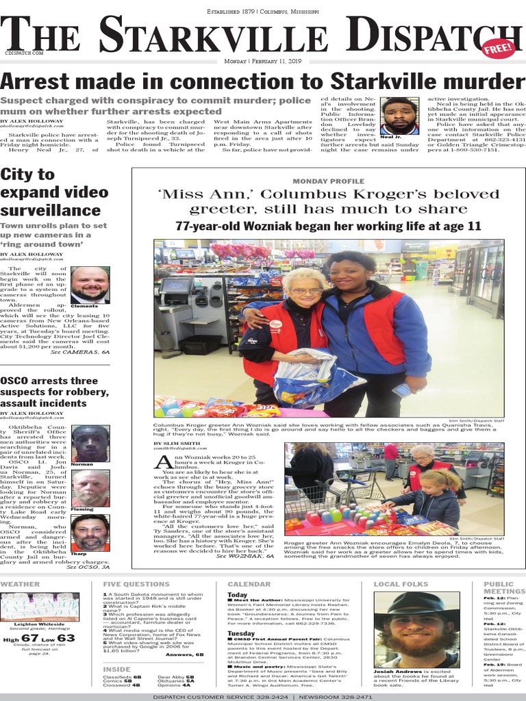 Starkville Dispatch Eedition 2-11-19 | PDF | United States Postal Service