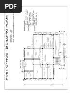Post Office Structural Plan Drawing | PDF