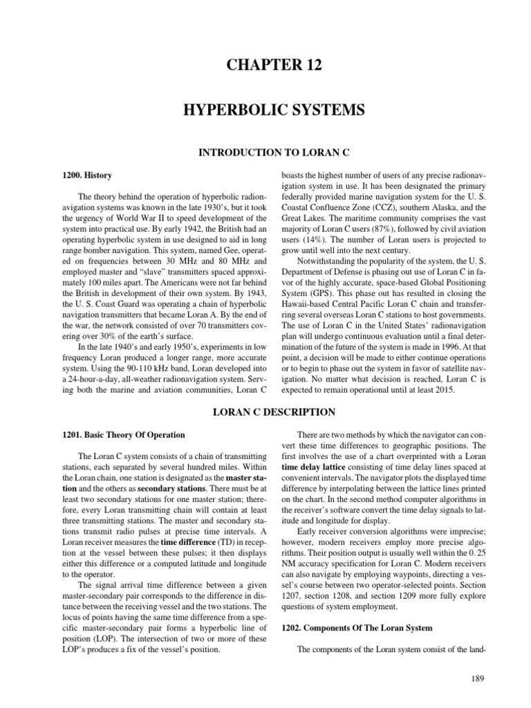 12.hyperbolic Systems | PDF | Navigation | Time