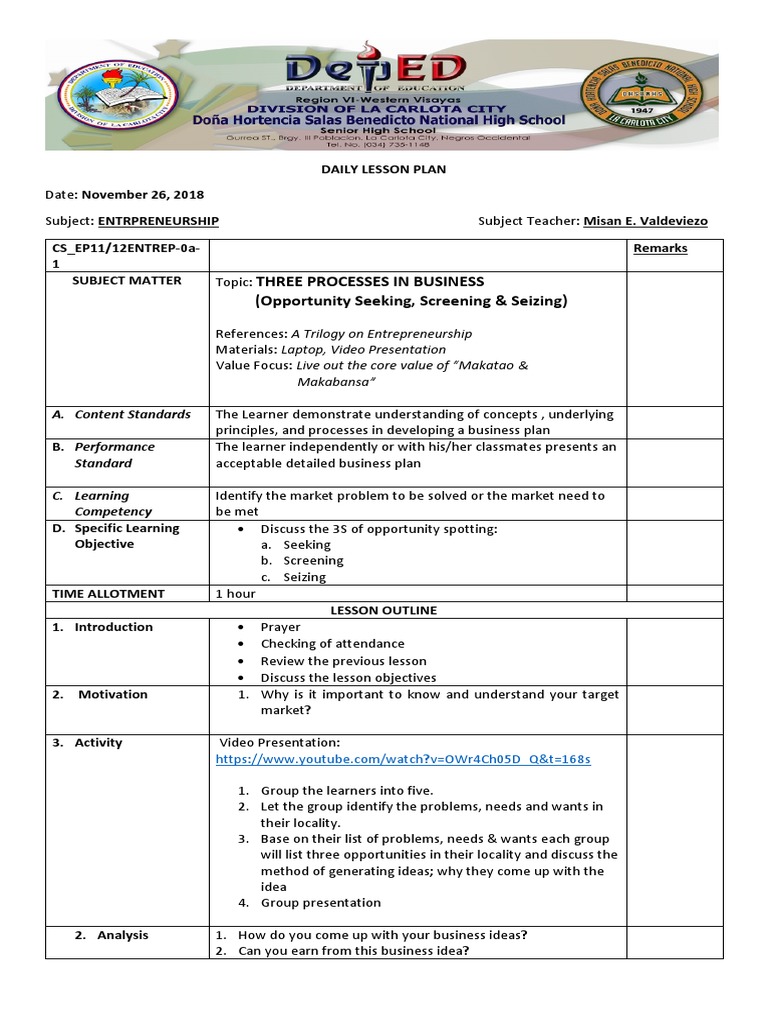 Opportunity Screening & Seizing | PDF | Entrepreneurship | Learning