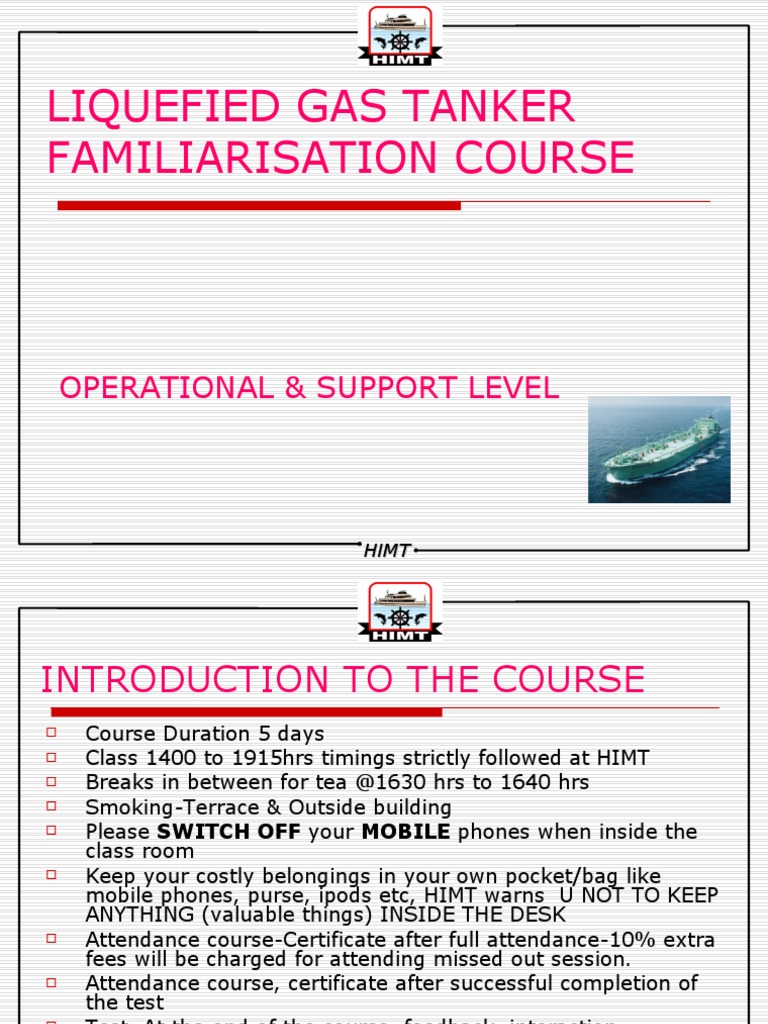 Liquefied Gas Tanker Course Overview | PDF | Natural Gas | Propane