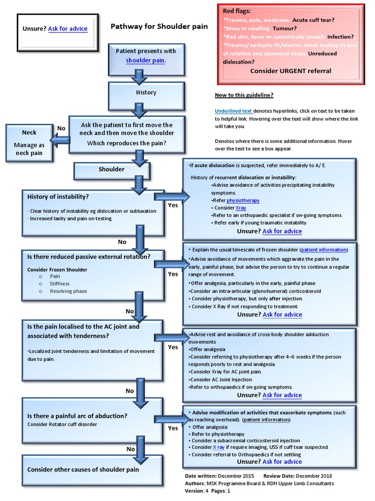 Pathway For Shoulder Pain | PDF | Shoulder | Pain