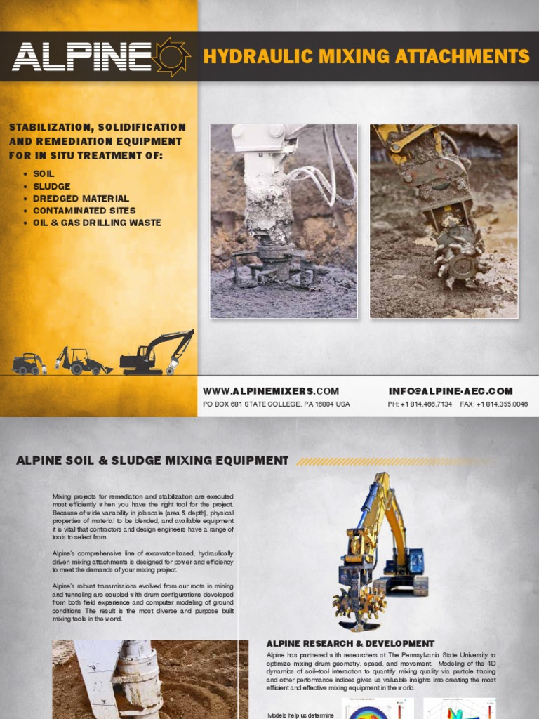 Alpine Soil Mixing | PDF | Environmental Remediation | Dredging