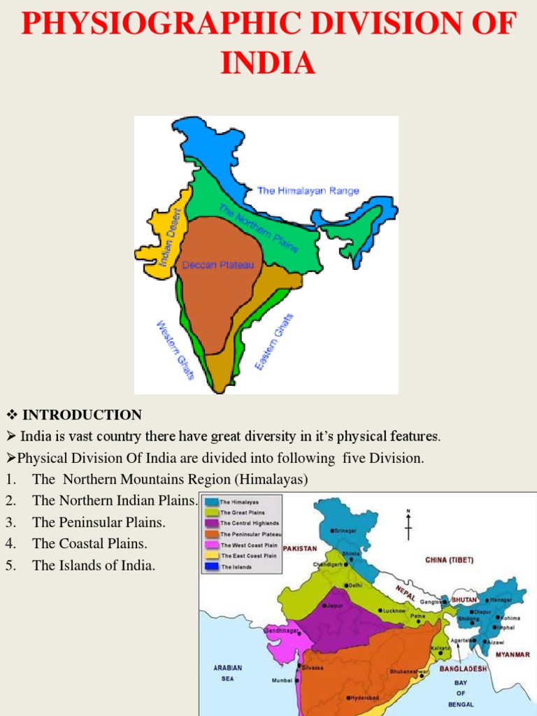 Physical Division Of India.pdf | Himalayas | Earth & Life Sciences