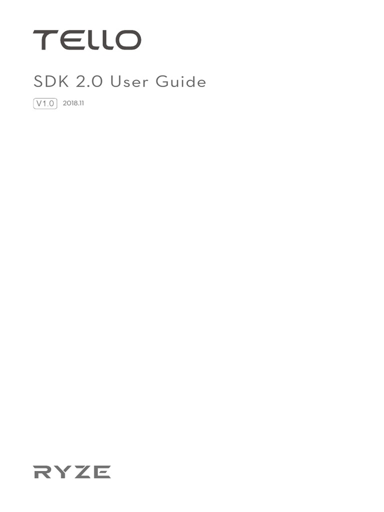 Tello SDK 2.0 User Guide | PDF | Server (Computing) | Personal Computers