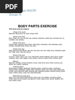 Latin Body Parts Glossary | PDF | Human Anatomy | Primate Anatomy