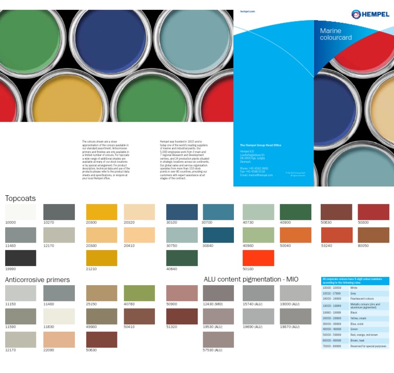 Marine Colour Card PDF | PDF | Color | Qualia