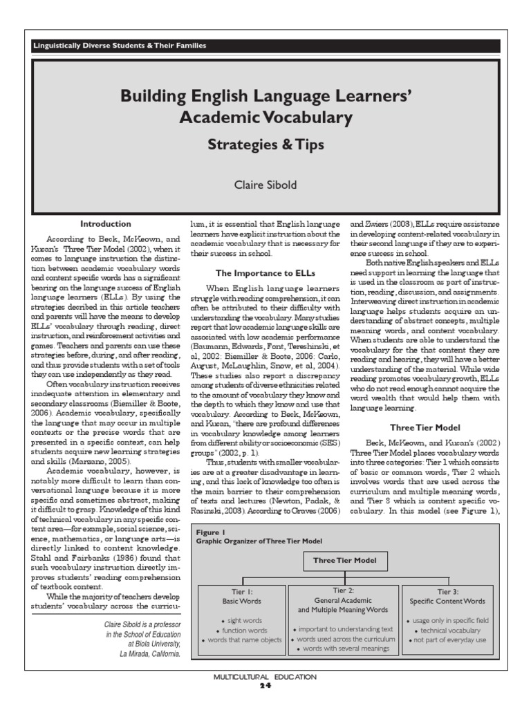 Tips For Teaching and Learning Vocabulary PDF | PDF | Vocabulary | Word