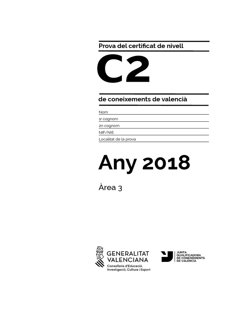 C2 Model de Prova | PDF