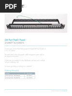 Commscope Cat6A UTP PATCH PANEL, 24port 760237046 | PDF | Home & Garden ...