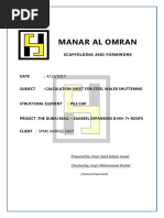 Back Propping Calculation | PDF | Stress (Mechanics) | Building Technology