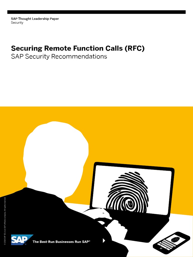 Sap Securing Remote Function Calls Rfc Pdf Pdf Server Computing