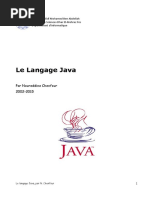 Cours de Java Complet | PDF | Structure de contrôle | Java (Langage de programmation)