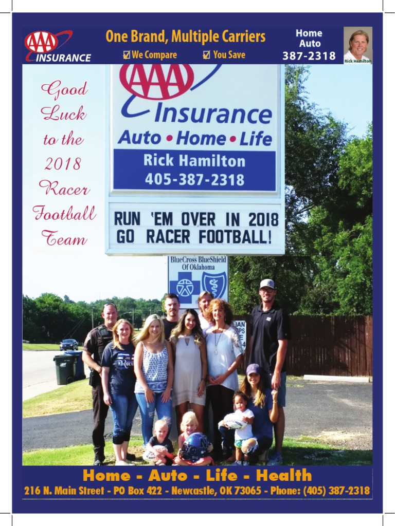 Good Luck To The 2018 Racer Football Team: One Brand, Multiple Carriers ...