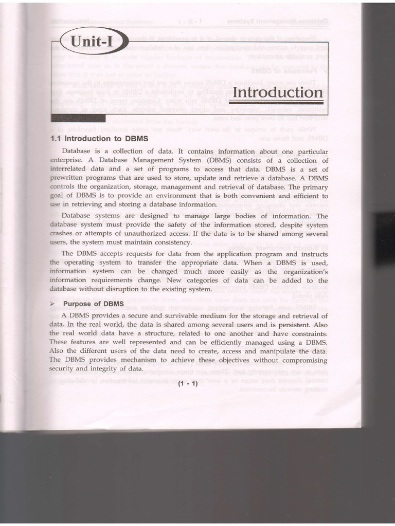 DBMS Technical Publications Chapter 1 | PDF | Relational Database | Databases