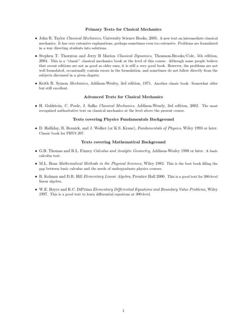 Good Physics Book | PDF