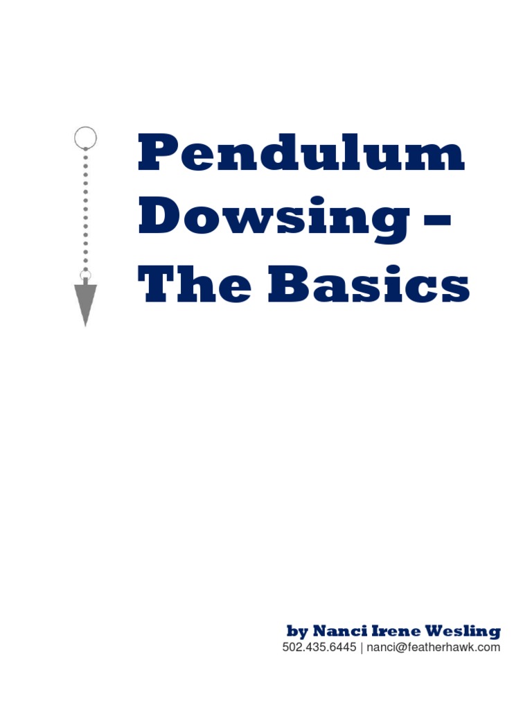 Pendulum Dowsing The Basics PDF | PDF | Dowsing | Question