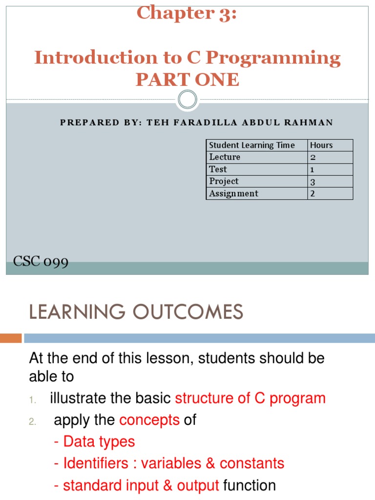 Introduction to C Programming Basics | PDF | Integer (Computer Science ...
