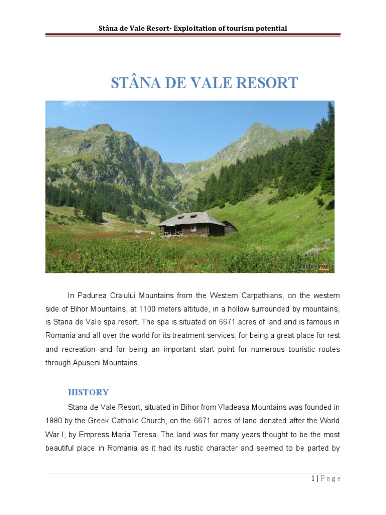 Stana de Vale Final | PDF | Climate | Resort
