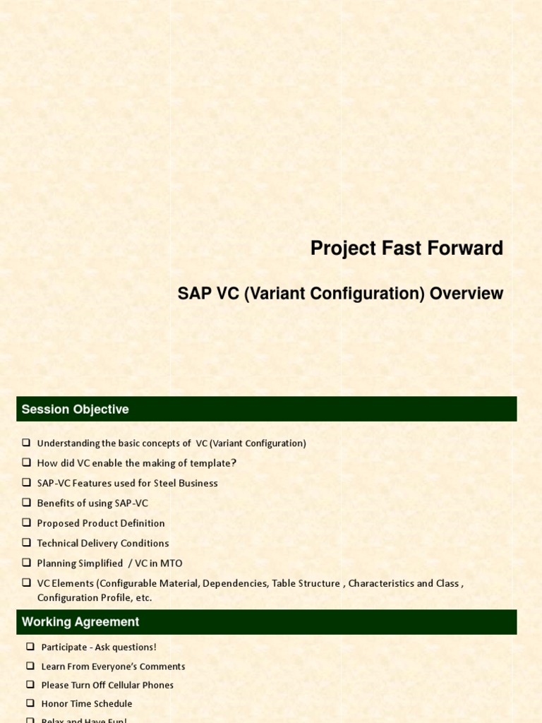 SAP Variant Configuration | PDF | Business | Computing And Information Technology