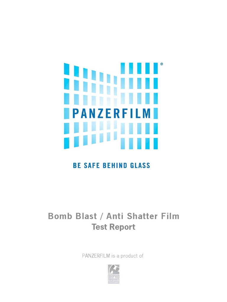 Bomb Blast Test Report Panzerfilm | PDF | Building Materials | Materials