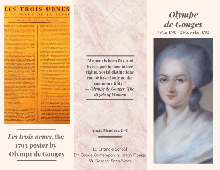 Olympe de Gouges Brochure | PDF