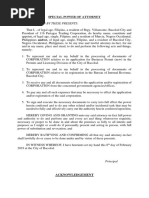 Special Power of Attorney For Bir Transaction | PDF | Social Science