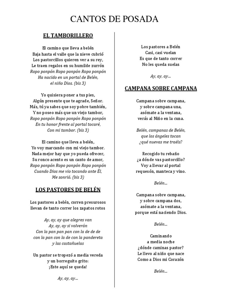 Cantos de Posada | Descargar gratis PDF | María, madre de Jesús | Navidad