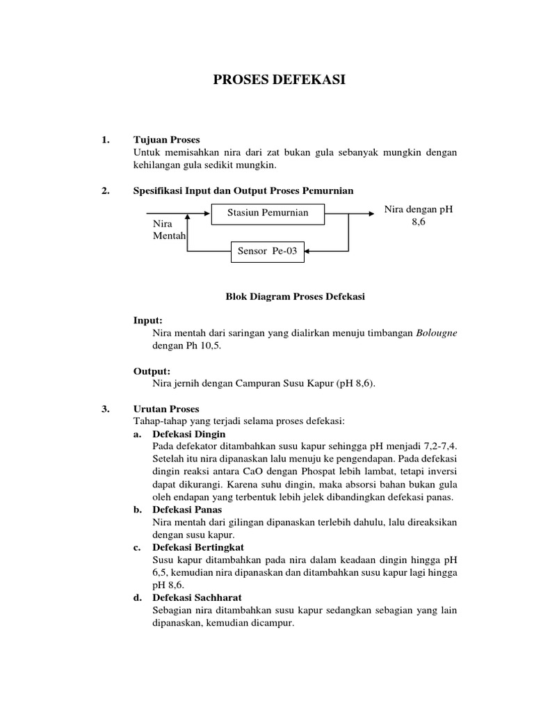 Proses Defekasi | PDF