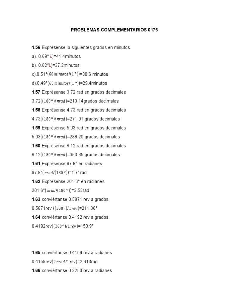 Problemas Complementarios | PDF | Topografía | Ingeniería