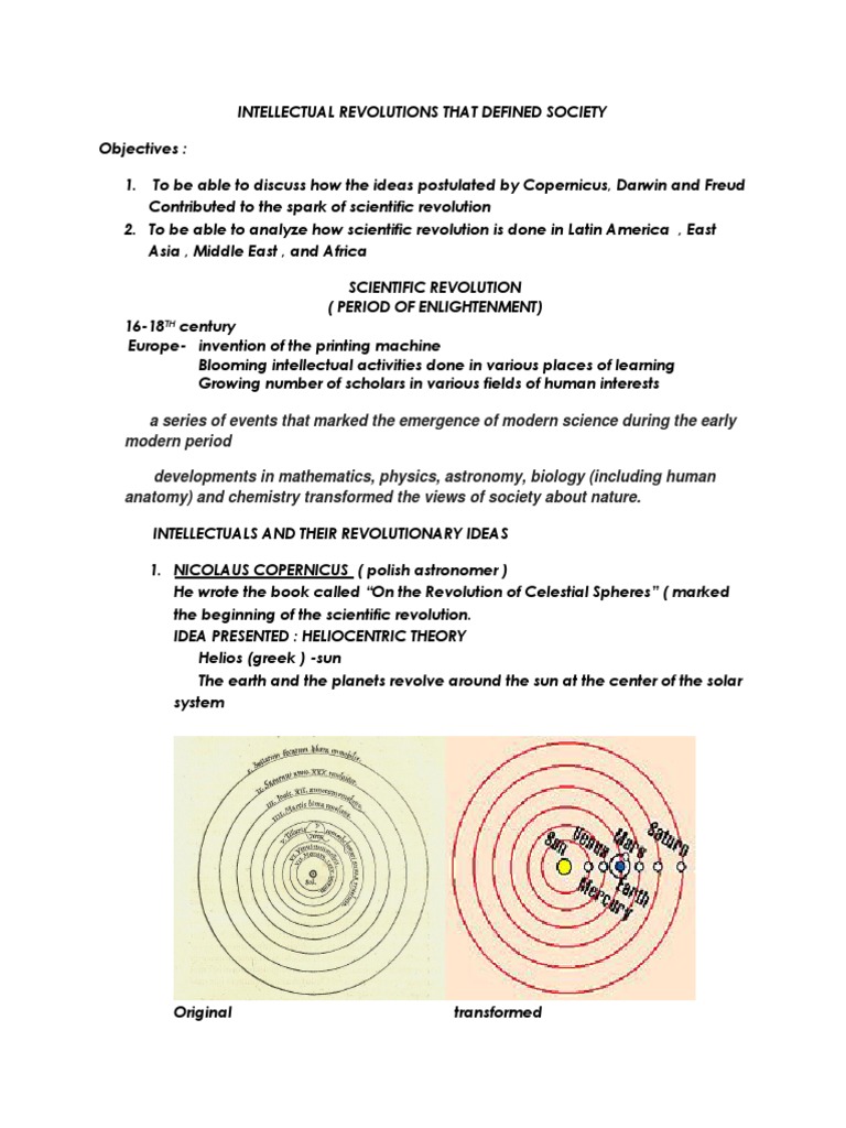 Intellectual Revolutions That Defined Society | Scientific Revolution ...