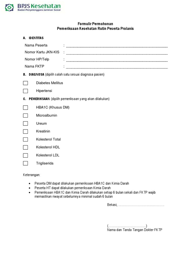 Formulir Laboratorium | PDF