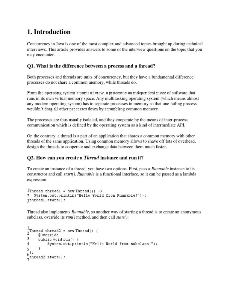 Java Multithreading Pdf Thread Computing Process Computing 1151