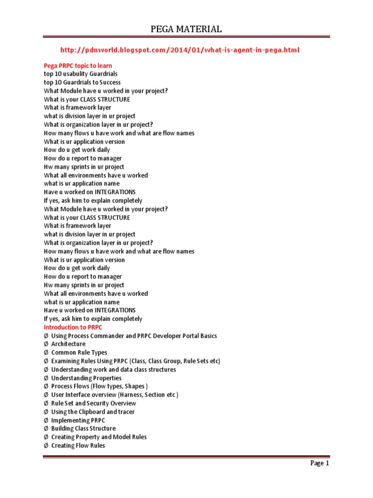 PEGA 02 Material Total | PDF | Business Process Management | Class ...