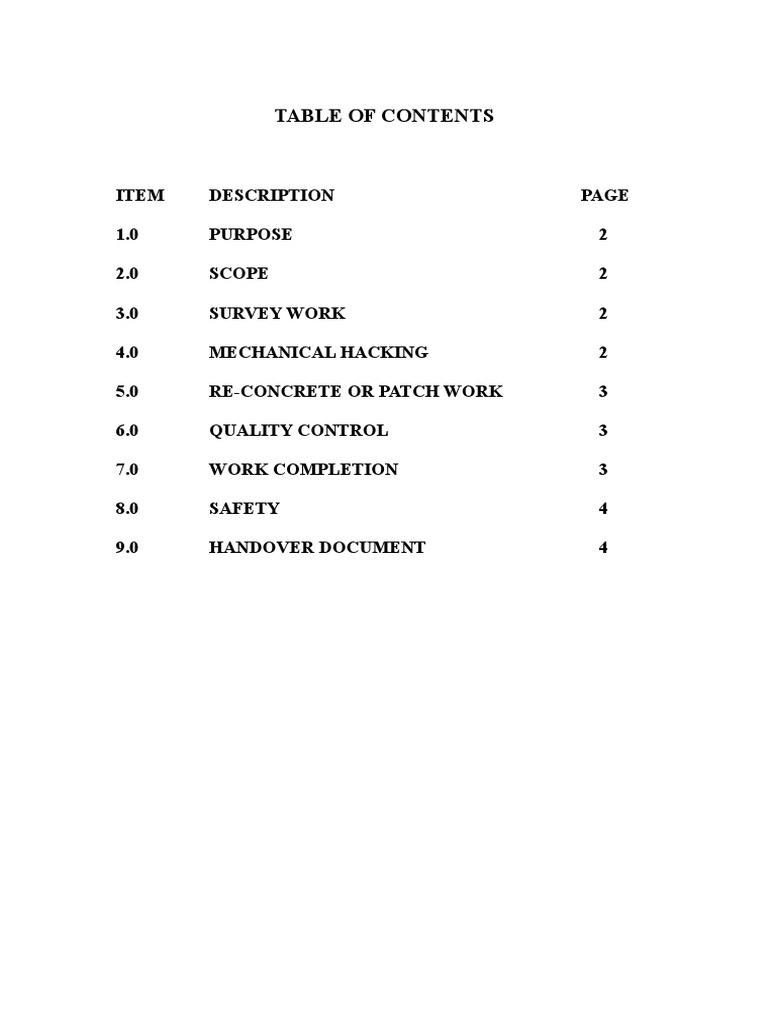 Table of Contents for Wall Hacking Procedure | PDF | Occupational ...