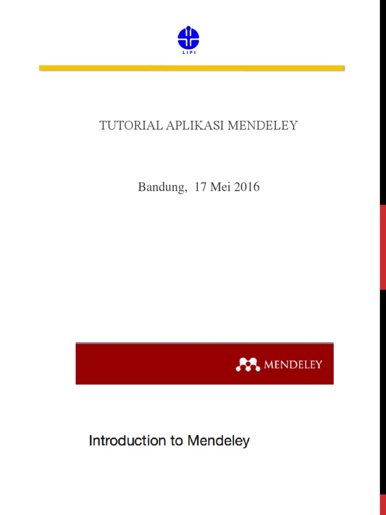 Mendeley Tutorial | PDF | Microsoft | Computing Platforms