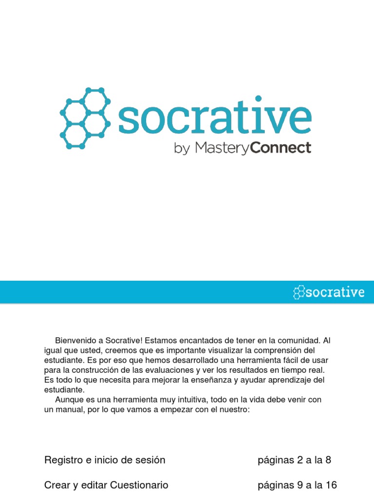 Socrative PDF | PDF | Cuestionario | Informática
