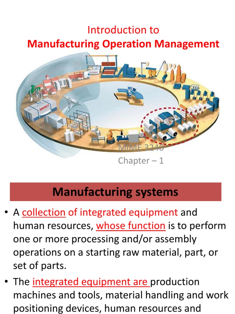 Introduction To MOM | PDF | Automation | Machines