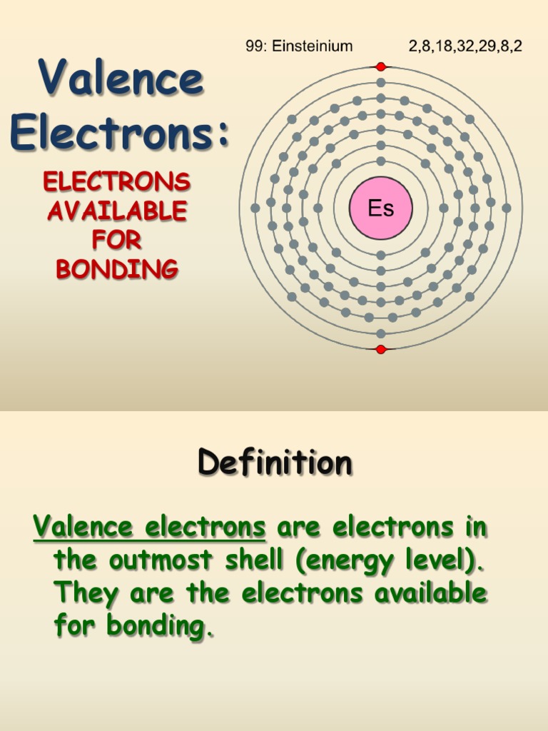 Valence Electrons | PDF