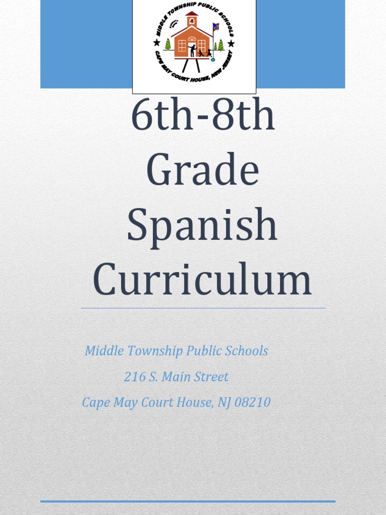Middle School Spanish Curriculum 6 8 | PDF | Literacy | Question