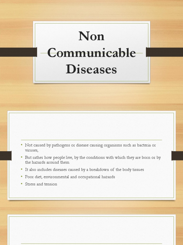Understanding Non-Communicable Diseases | PDF