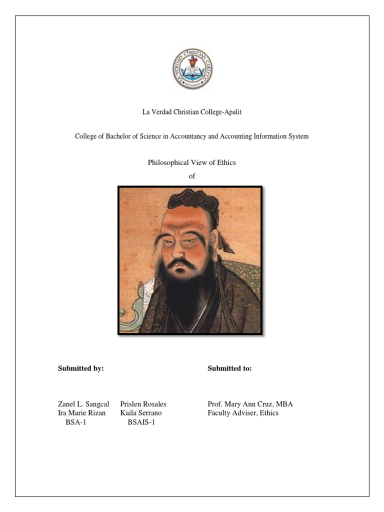Ethics of Confucius | PDF | Confucianism | Confucius